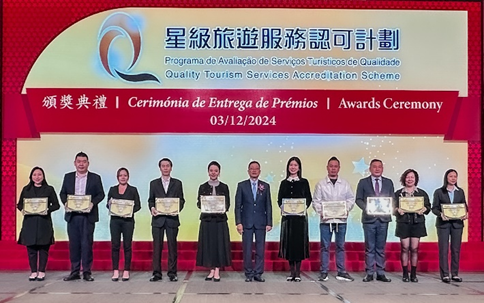 Lisboeta Macau’s “STANLEY’S CAFÉ” and “SIGNATURE NOODLES” Received the “Quality Tourism Services ...